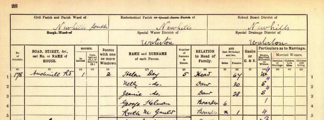 1911 Scotland Census Released | Sassy Jane Genealogy