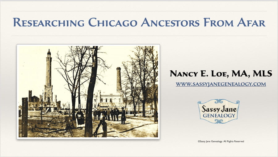 Researching Chicago Ancestors From Afar | Sassy Jane Genealogy